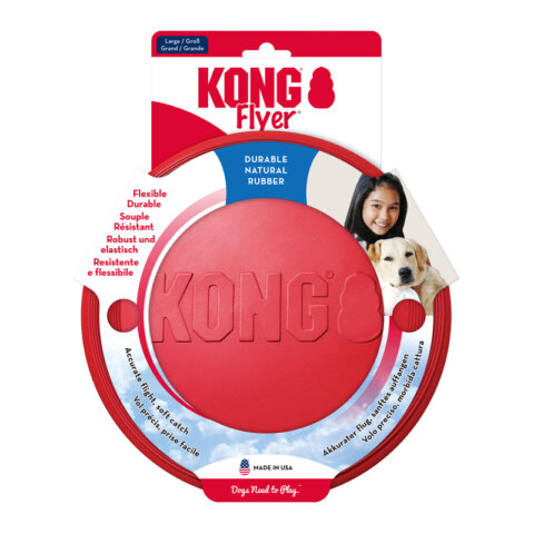 KONG Classic Flyer | Duurzaam Apporteerspeelgoed voor Honden