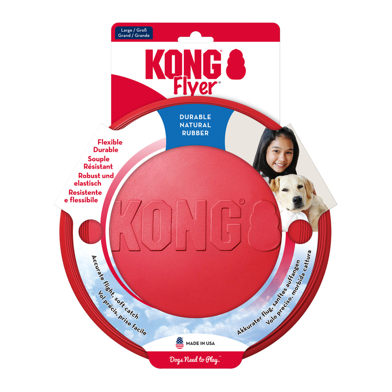 KONG Classic Flyer | Duurzaam Apporteerspeelgoed voor Honden